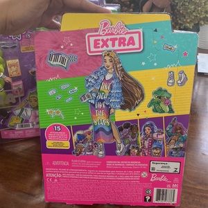 Barbie | Toys | Barbie Extra Doll 9 In Blue Ruffled Jacket With Pet ...